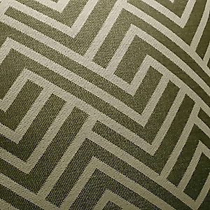 Cambridge Corrolla 6-Piece Outdoor Conversation Set, Modern Luxury Furniture for Patio, Deck, Sunroom, Loveseat, Coffee Table, 2 Chairs, 2 Ottomans, Plush Green Cushions, Patio Furniture Set