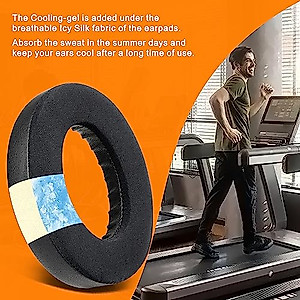 SOULWIT Cooling Gel Replacement Earpads for Bose 700 (NC700) Wireless Headphones, Ear Pads Cushions with Softer Leather, High-Density Noise Cancelling Foam, Added Thickness - Black