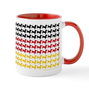 CafePress Dachshund Patriotic German Flag Mug Ceramic Coffee Mug, Tea Cup 11 oz