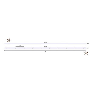 Hatsbi UHMW Crosscut Sled For Table Saw Sled Miter Bars 3/4" X 3/8" X 36" -Predrilled holes and 20 screws included For Jigs Fixtures or Miter Slots (size 3/4"x3/8") 2 UHMW Bars