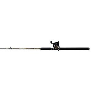 Ugly Stik 7’ Camo Conventional Fishing Rod and Reel Casting Combo, Right Handle Position, Ugly Tech Construction With Clear Tip Design, 1-Piece Rod, Size 20 2 Ball Bearing Conventional Reel