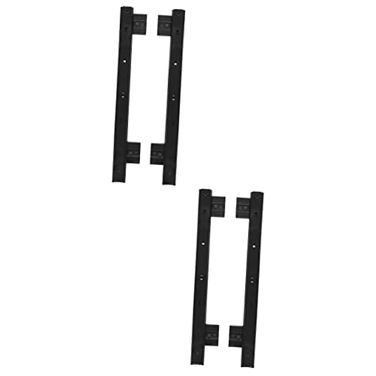 STOBOK 2 Pairs Keyboard Rails Computer Tray Computer Desk Accessories Desktop Stand Keyboard Under Drawer Sliding Rail Undermount Drawer Slides Steel Black Practical Keyboard Stand Heavy