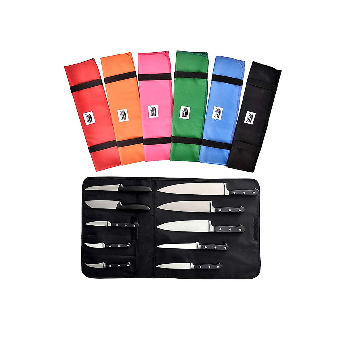 DAM UNIFORMS Cutlery Chef Bag – Knife Roll Bag for Professional Chefs – Fits up to 10 Knives