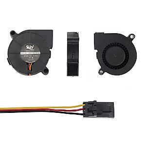 FYSETC Prus i3 Mini Hotend Replacement Cooling Fan 5015 5V DC 0.24A Extruder Cooler Blow Radiator Sleeve Bearing for 3D Printing Accessries-2Pcs