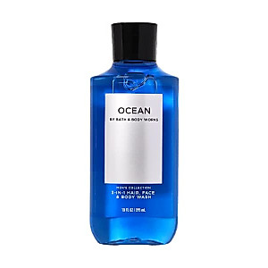 Bath and Body Works For Men 3-in-1 Hair, Face & Body Wash - Value Pack lot of 2 - Full Size (Ocean)