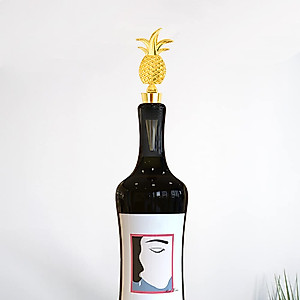 2 Pcs Reusable Bottle Stoppers Metal Wine Stopper Red Wine Saver Stoppers for Sparkling Wine,Beer Saver Sealer