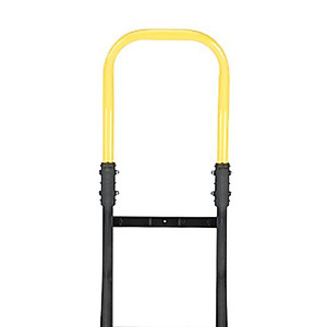 Harper Trucks Flat Free 600 Pound Capacity Heavy-Duty Nylon Frame Hand Truck Dolly Cart w/Steel Baseplate for Warehouses, Offices & Construction Site