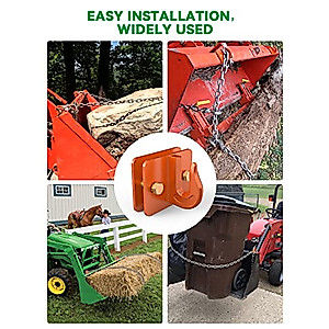 Sulythw 3/8" Tractor Bucket Hooks, (3 Pack) Max 15,000lbs Heavy Duty Bolt On Grab Hook, Grade 70 Forged Steel Tow Hook for John-Deere Kubata Kioti Truck UTV ATV Loader Skid Steer