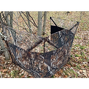 THUNDERBAY Portable Quick Setup Lightweight Camouflage Pop Up 3-Sided Ground Hunting Blind