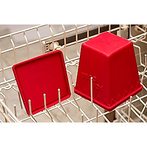 Microwave Popcorn Popper | Replaces Microwave Popcorn Bags | Healthy Air Popped Popcorn - No Oil Needed | BPA Free Premium European Grade Silicone Popcorn Maker by Cestari Kitchen (Red Makes 8 cups)