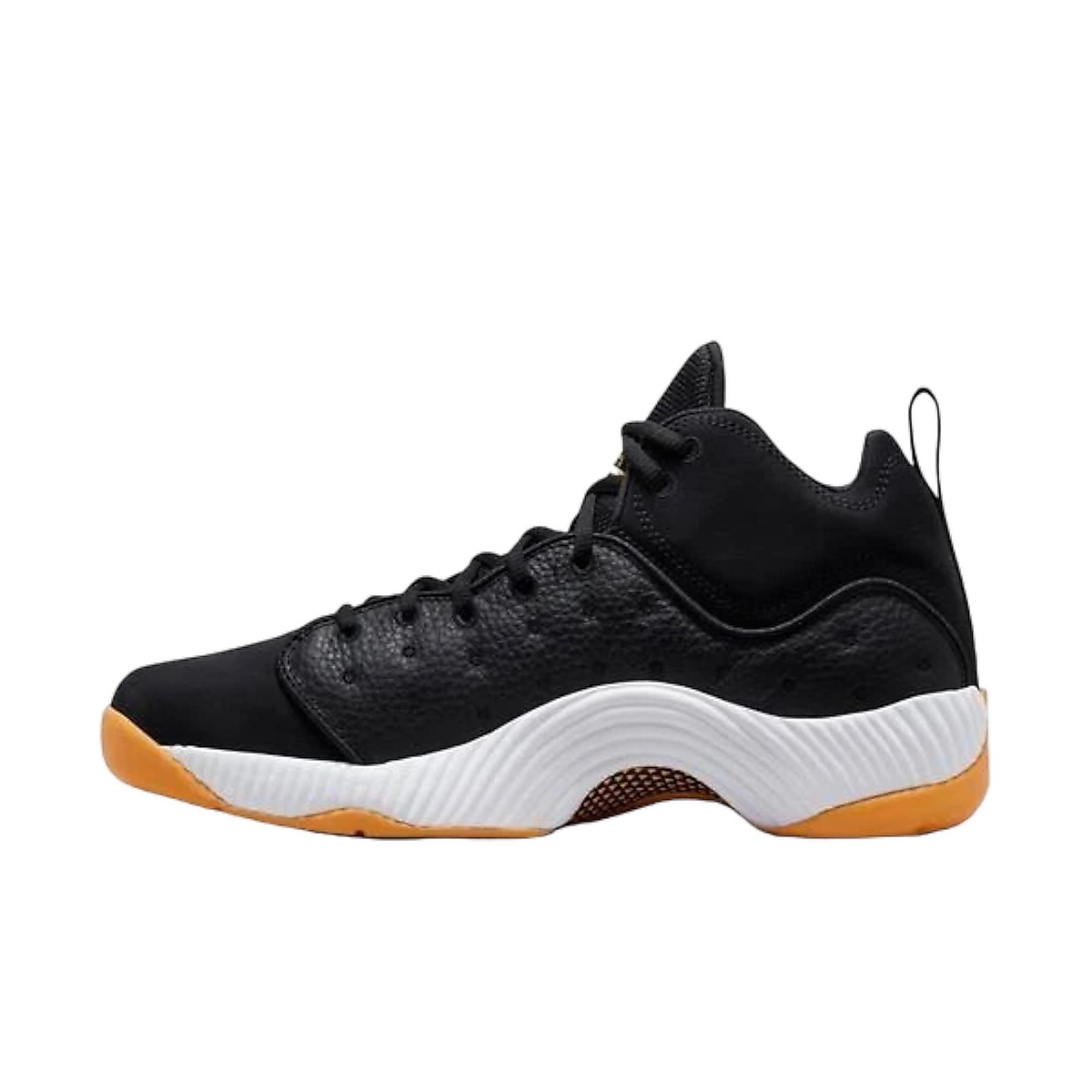 Nike Men's Jordan Jumpman Team II Basketball Shoe, Black/Taxi/White, 9.5 US
