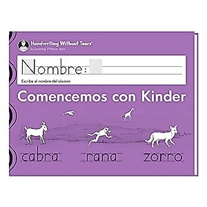 Learning Without Tears Comencemos con Kinder (Spanish)- Handwriting Without Tears- Trans K, Shapes, Letters, Numbers, Coloring- School and Home use