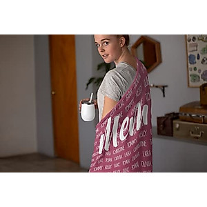 Personalized Name Blanket for Baby and Adults, Personalized Custom Throw blanket with name for mothers day, Best Gift for Mom, Dad, Grandma. Great Gift for Birthday Christmas Mothers Day Throw Blanket