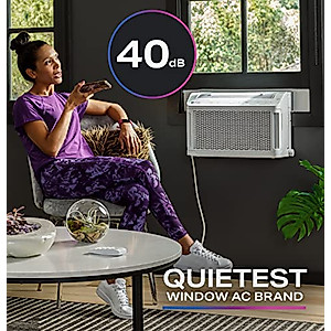 GE Profile ClearView Inverter Window Air Conditioner 12,200 BTU, Inverter Technology, Ultra Quiet for Large Rooms, Full Window View with Easy Installation, Energy-Efficient, 12K Window AC Unit, White