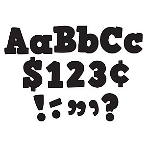 Teacher Created Resources Black Bold Block 4" Letters Combo Pack (TCR5822)