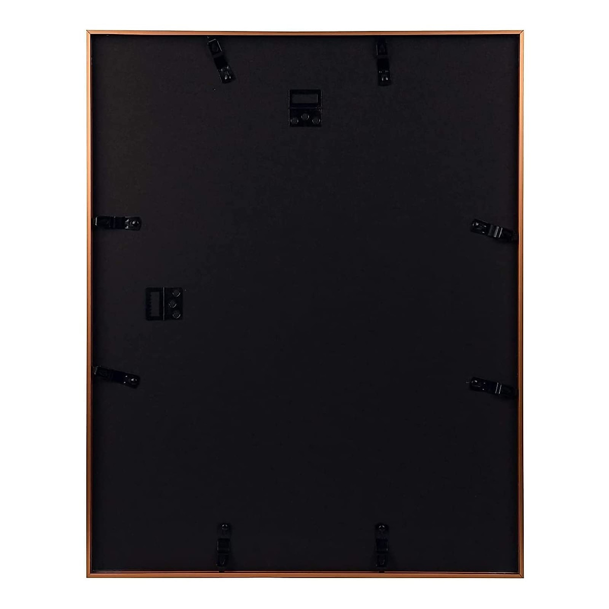 Frametory, 16x20 Metal Picture Frame with Mat for 11x14 Picture & Real Glass, Aluminum Photo Frame Collection (Rose Gold, 1 Pack)