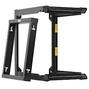 Tripp Lite 12U Wall-Mount Open Frame Server Rack Enclosure, 2-Post, Hinged Front, Heavy-Duty Steel, 12-24 Threaded & Numbered Mounting Holes, 5-Year Warranty (SRWO12US2)