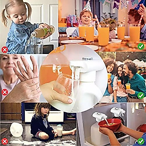 Automatic Electric Rechargeable Milk Dispenser for Fridge Gallon, Drink Dispenser for Kids / Elderly, Leakproof Beverage Dispenser for Party / Outdoor