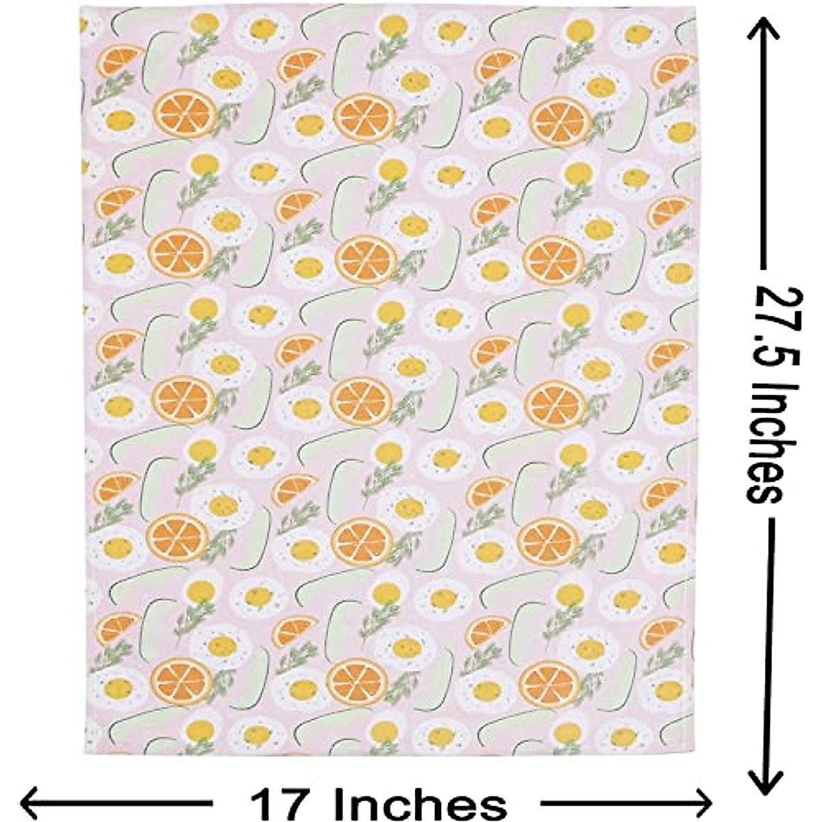 SunMoonSky Hand Bath Towels 100% Cotton Placemats 14 x 19 Inch, Hand Bath Towels or Cotton Placemats Set of 2 Collection of The Elegant Styles and Quality Fabrics for Every Occasion. (Lemon)