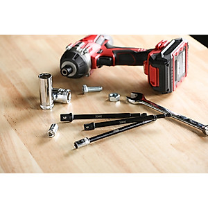 ARES 70001 - 6-Inch Impact Grade Socket Adapter Set - Turns Power Drill into High Speed Nut Driver - 1/4-Inch, 3/8-Inch, and 1/2-Inch Drive