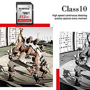 512GB SD Card Class 10 High Speed Secure Digital Memory Card for Vlogger, Filmmaker, Photographer & Content Curator(512GB)