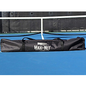 Maxi-Net - 18-Foot Portable Tennis Net | Dependable, Durable and Easy 2 Minute Set Up/Break-Down, No Tools Needed | Adjustable Height for Tennis and Badminton | Durable Zipper Carry Case Included