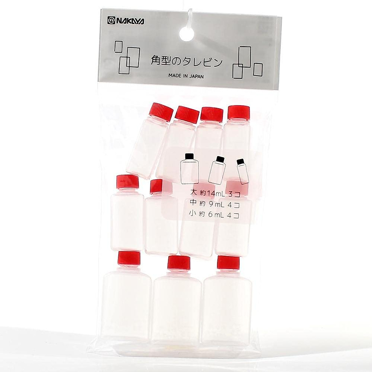 JapanBargain 2054, Japanese Travel Bottles for Dressing Spice Soy Sauce Squeeze Squirt Bottles Mini Sauce Containers Made in Japan, Set of 11