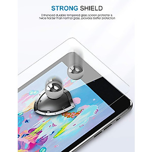 SPARIN 3 Pack Glass Screen Protector Compatible with iPad 6th 5th Generation 9.7 inch/iPad Air 2, Tempered Glass, Alignment Frame