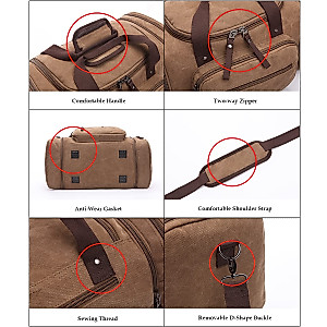 Duffle Bag for Travel, Large Canvas Duffel Bag for Travelling Overnight Weekender Bag Carry On Bag for Men Women Black