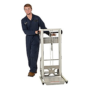 Vestil PALL-200 Aluminum Portable Load Lifter 32-7/16 in. x 12-1/8 in. x 44-15/16 in. 200 Lb. Capacity Silver
