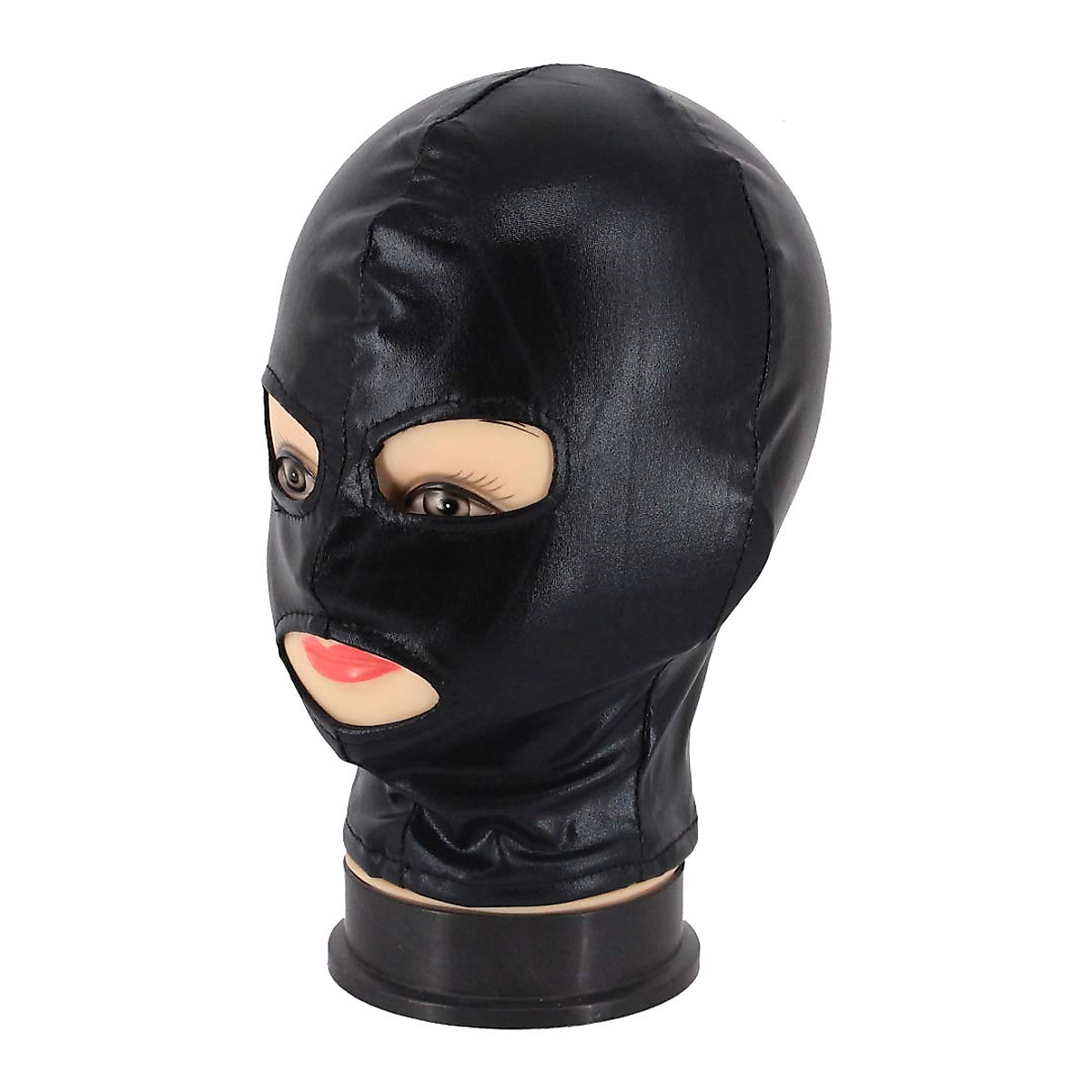 Vimoisa Metallic Cycling Face Neck Mask Hat Ultra Balaclava Hood(Black)