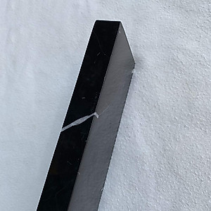 StonePlus Natural Marble Smooth Storage Countertop Tray for Seasonings, Utensils, Candles,Perfume (Black Marquina)