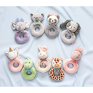 Stephen Joseph, Baby Soft Plush Ring Rattle, Panda