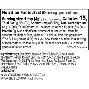 Wilton Sprinkle Mix 6.98oz-Metallic Valentine's Day, 6 Cell