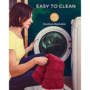 Comfytemp Weighted Heating Pad for Period Cramps & Back Pain Relief, Birthday Gifts for Women Mom Wife, FSA/HSA Eligible 2.2lb Electric Heating Pad, XL Heat Pad for Neck/Shoulder with 9 Heat Settings