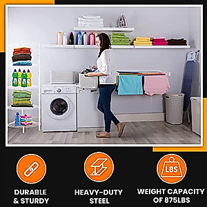 Juggernaut Storage White 5-Tier Corner Steel Wire Shelving Unit (14 in. W x 47 in. H x 14 in. D), WSCR141447-5WH