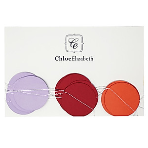 Chloe Elizabeth Circle Dots Paper Party Garland Streamer Backdrop (4-Pack, 10 Feet Per Garland, 40 Feet Total) - Circus Rainbow