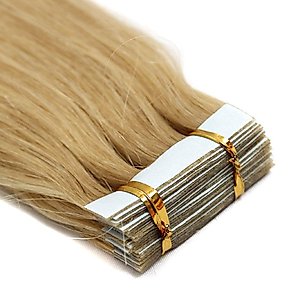 habis Remy Human Hair Extensions Tape In Straight Hair 20pcs#22 20''