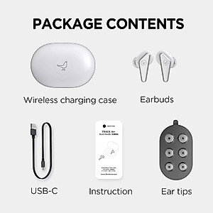 Libratone Track Air True Wireless Earbuds Stylish Design Great Sound,Noise Isolation Earphones, Sweat-Resistant for Workout, Ultral-Light Small, Long Battery Life White