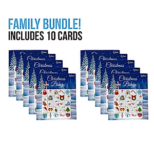 Regal Games - Holiday Bingo Set - Family Size Game Kit - Includes 10 Bingo Cards, 168 Bingo Marking Chips, 24 Calling Chips - 8” x 7” Cardstock
