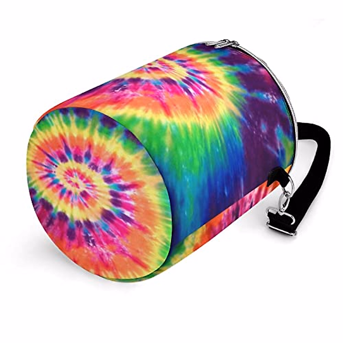 Tie Dye Insulated Bag Portable Ice Box Cooler Shoulder Pack Zip Around Bucket for Grocery Shopping Picnics Work Meals
