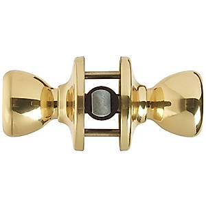 Kwikset 92001-519 Mobile Home Hall & Closet Door Knob in Polished Brass