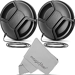 58mm Lens Cap by Altura Photo, Cover for Canon 58mm Lens Cap w/Leash and Lens Cap Keeper, Compatible w/Canon T8i, T7, T7i, T6, T6i, T5, T5i, T3, SL3, SL2, 90D, 80D, 70D, T100 Canon Lens Cap (2 Pack)
