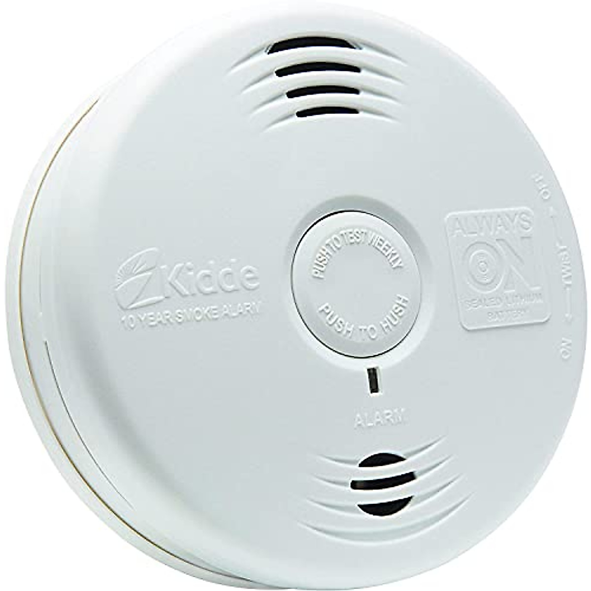 Kidde Smoke Detector, 10-Year Battery, Photoelectric Sensor Smoke Alarm