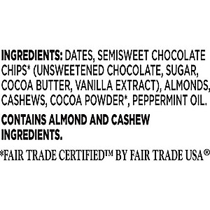 Larabar Mint Chocolate Mini Bars, Gluten Free Vegan Fruit & Nut Bars, 20 ct