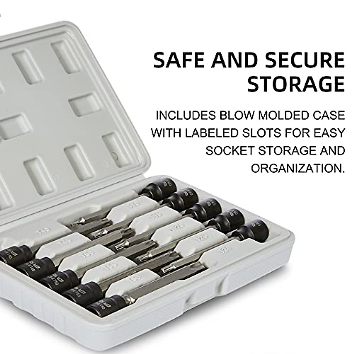 Extra Long Torx Bit Socket Set (10 Pack) - Long 3.5" Torx Bit in 3/8" Drive T10 - T60