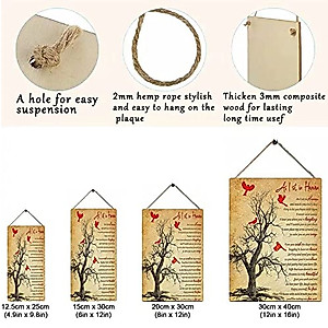 As I Sit In Heaven And Watch You Everyday Yard Garden Cardinalis Wooden Board Hanging Living Room Wall Decor Retro Home Bar Restaurant Men Cave Thanksgiving Gift 8x12 Inches