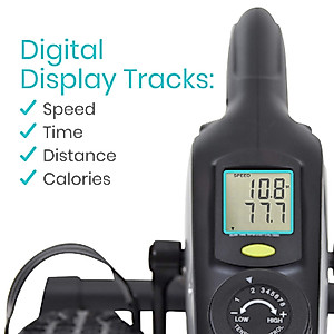 Vive Under Desk Bike (with App)- Magnetic Pedal Exerciser - Indoor Cycling Bike Stationary - Arm Leg Seated Deskcycle Bike Exercise Equipment for Home and Office - Portable Workout for Seniors/Adults