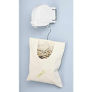 Whitmor Retractable Clothesline Rack 40 Feet White