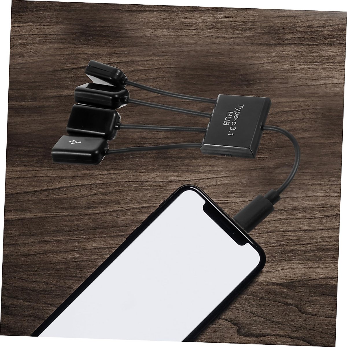 Hemobllo 1 Set Laptop Port Hubs Keybar Adaptador Universal LAN Port Hubs USB Hub Blackets Hub Hub Noire U Disk USB Drive Hub Converter Cable Keypad Extender USB Splitter Cell Phone Adapter